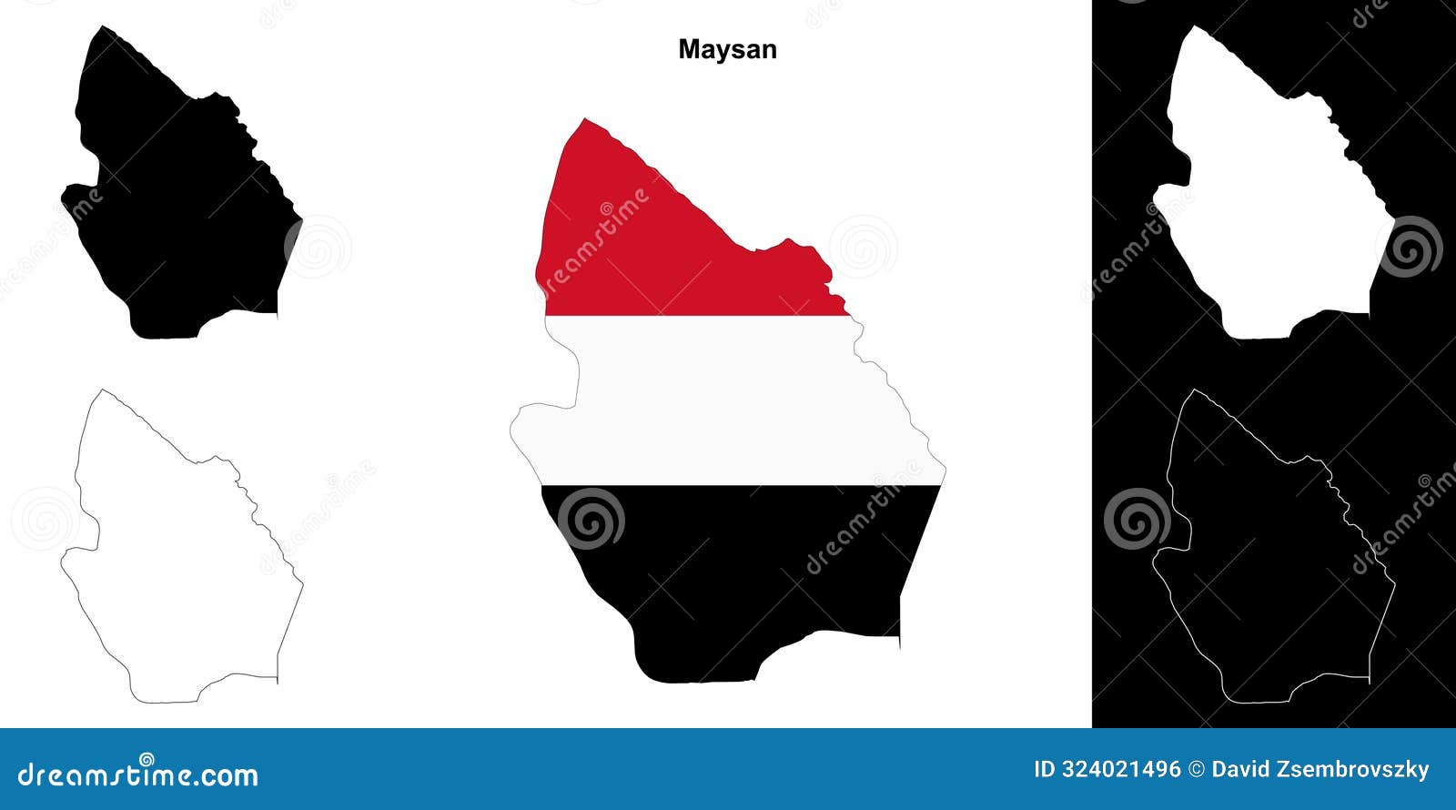 Maysan outline map stock illustration. Illustration of blank - 324021496