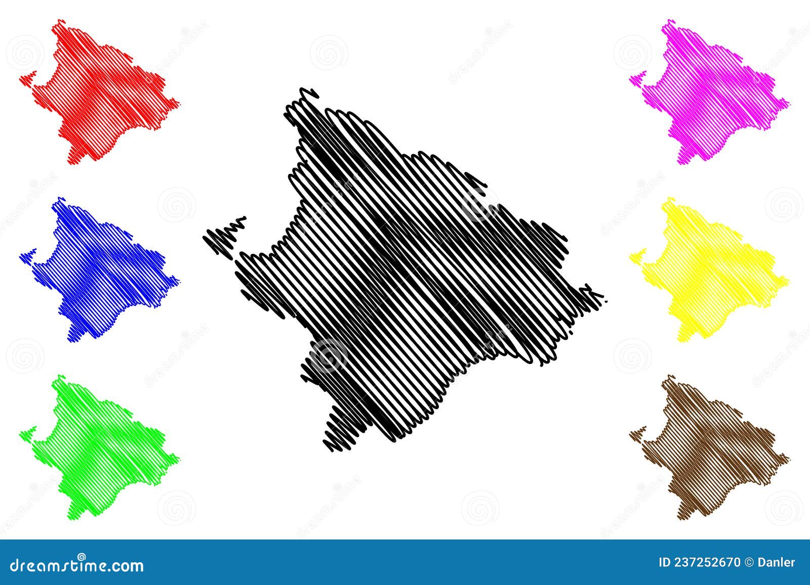 Mayurbhanj District Odisha State, Republic of India Map Vector ...