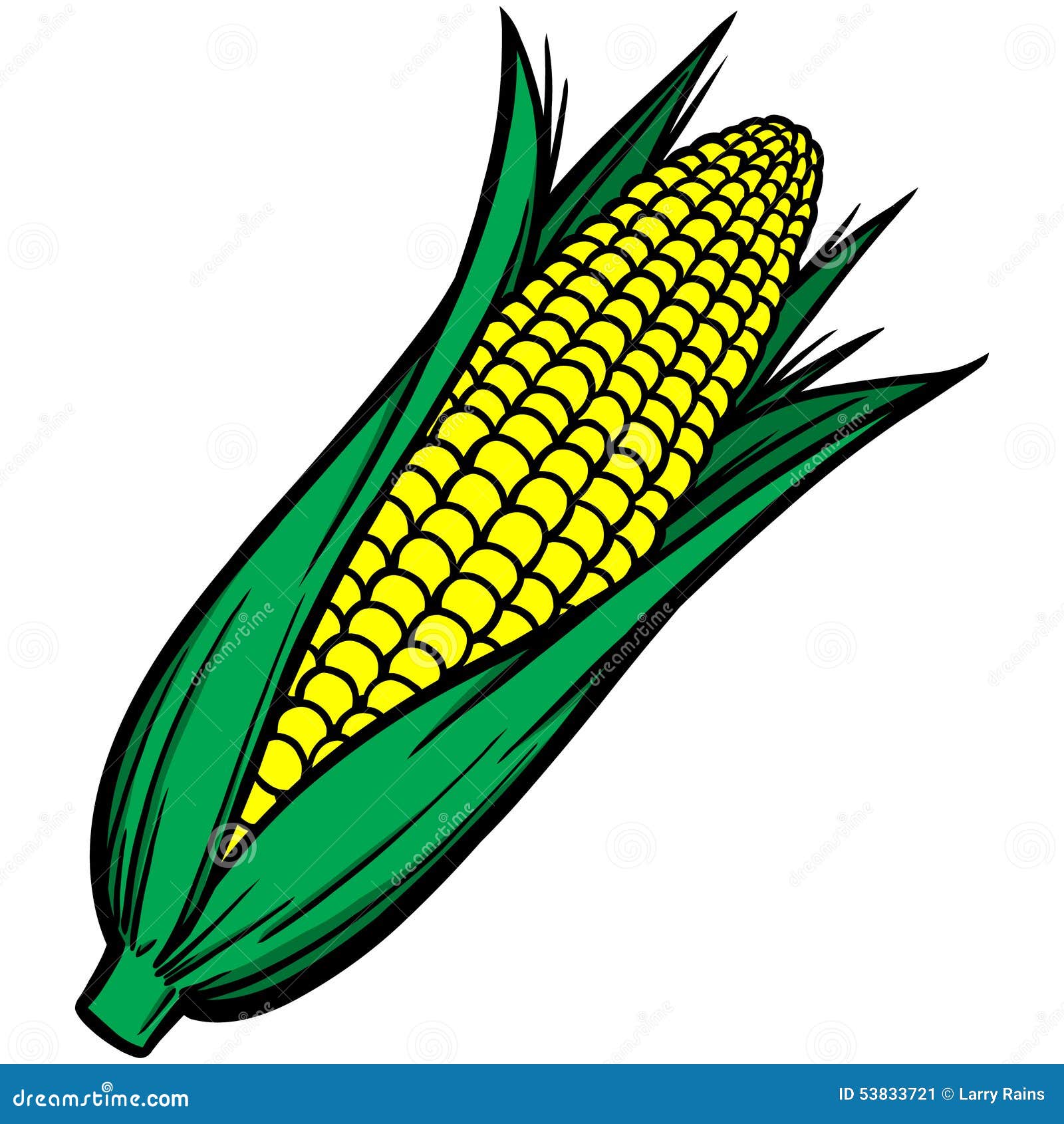 Maíz En La Mazorca Ilustración del Vector - Imagen: 53833721