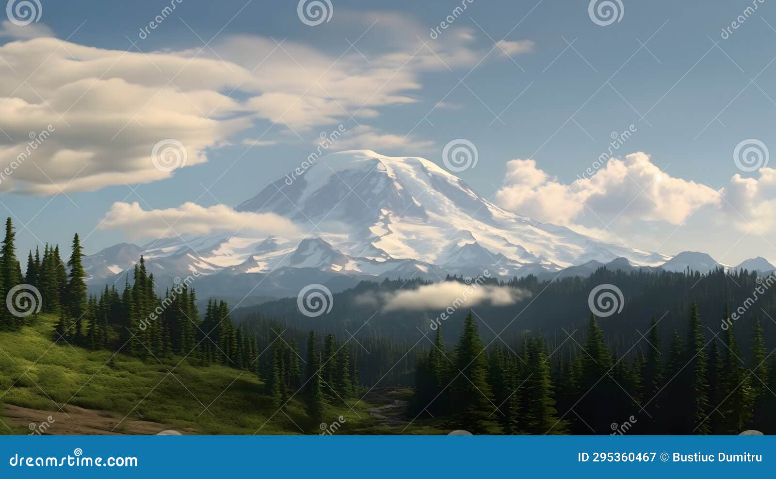 Mazama Ridge Mount Rainier National Park Stock Image - Image of lupine ...