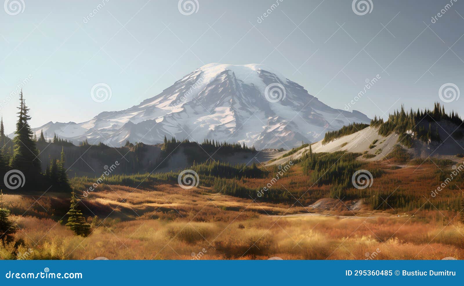 Mazama Ridge Mount Rainier National Park Stock Image - Image of ridge ...
