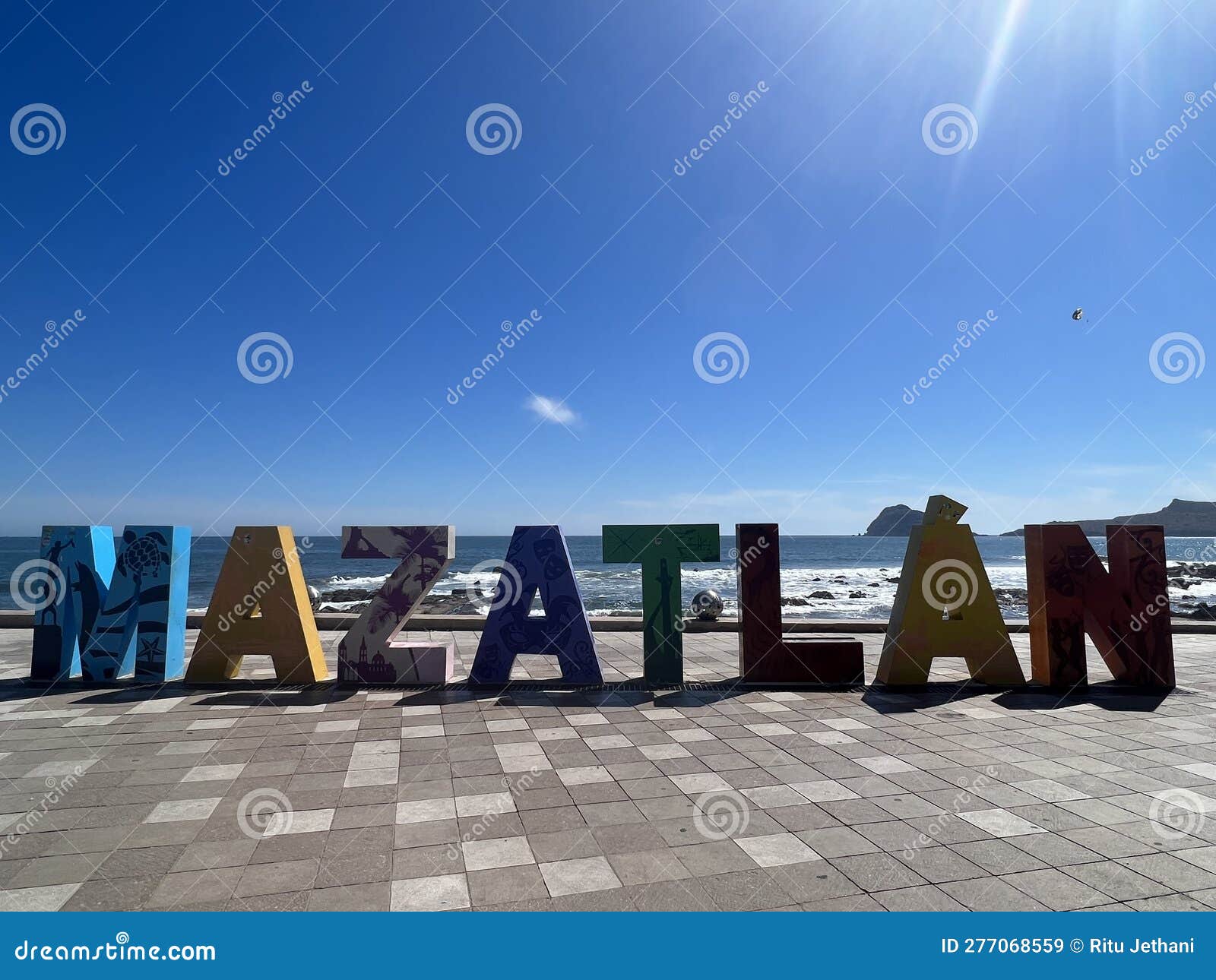 Mazatlan Sign in Mazatlan, Mexico Stock Image - Image of artillery ...