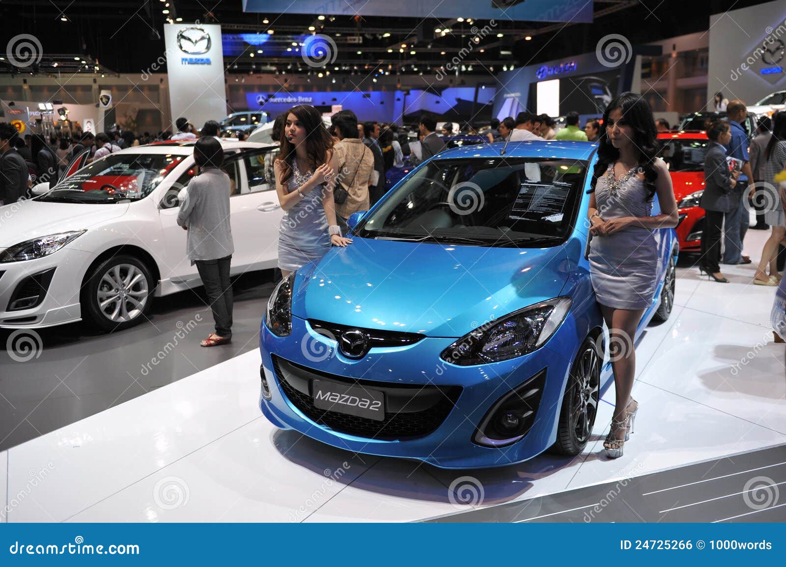 Mazda 2 on Display at a Motor Show Editorial Photo - Image of fast ...
