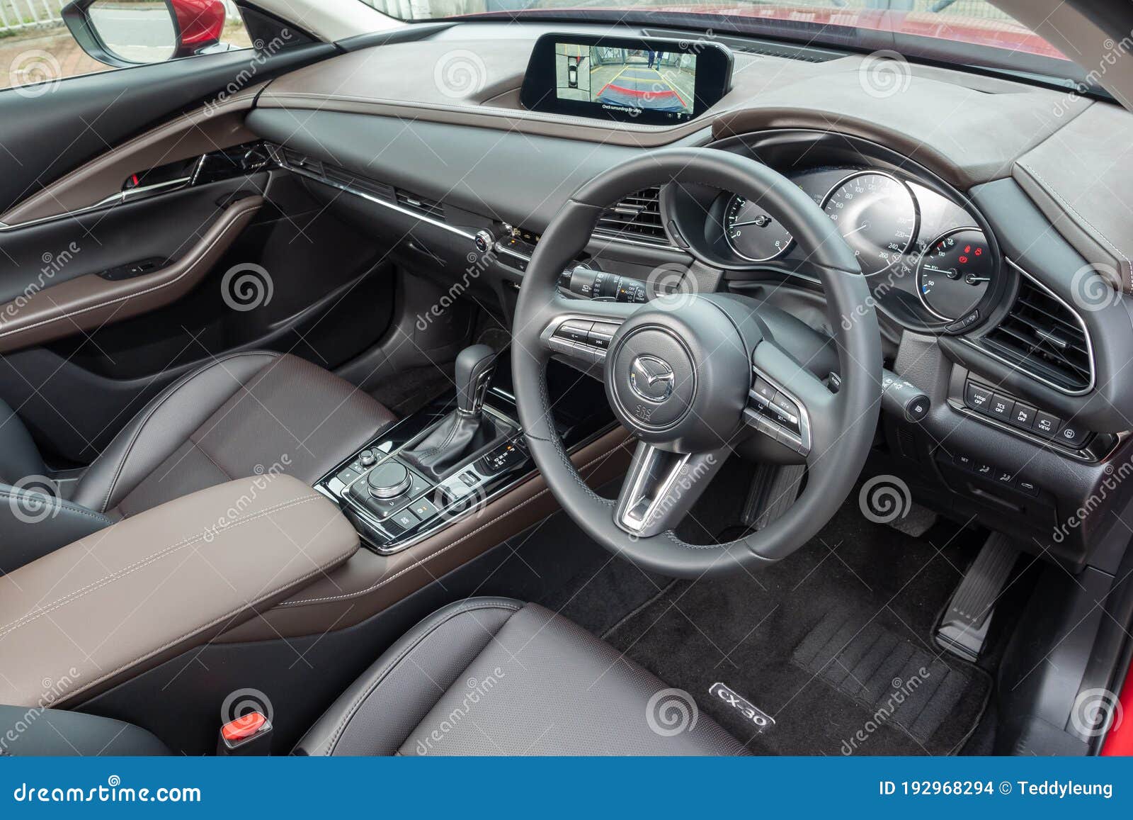 Mazda CX-30 2020 Interior editorial stock image. Image of cx30 - 192968294