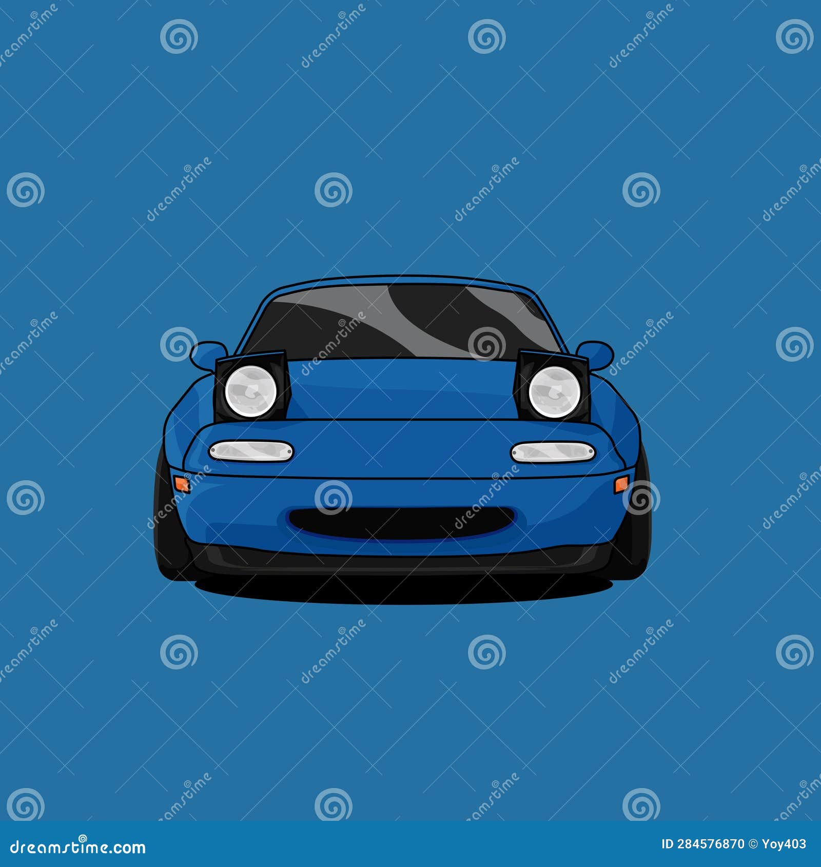 Mazda MX-5 Miata stock vector. Illustration of racing - 284576870