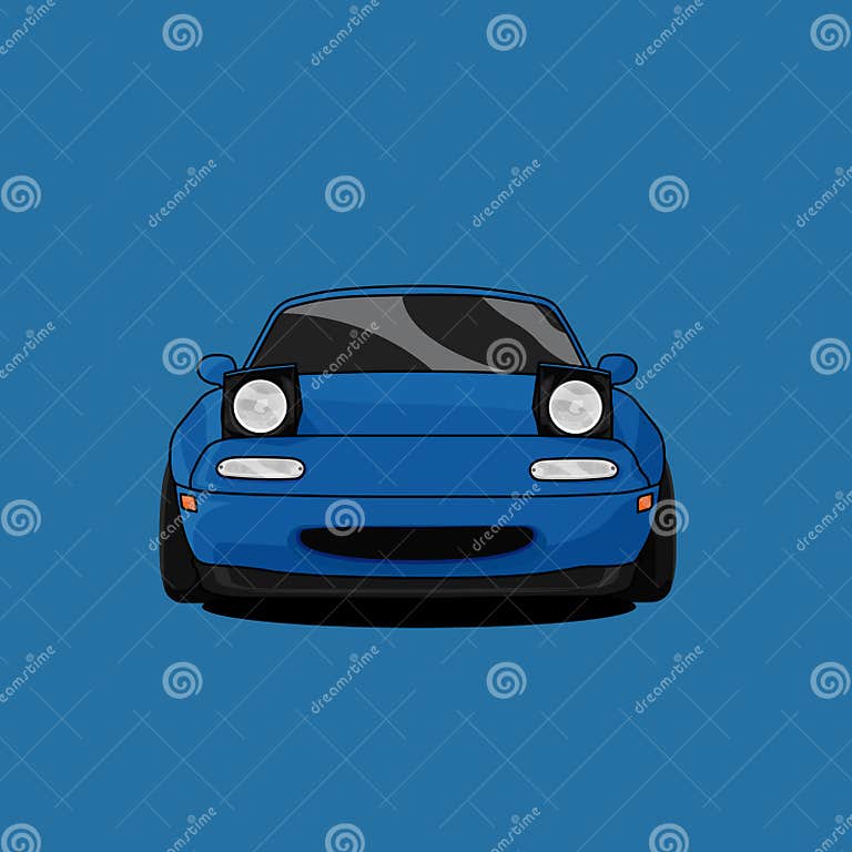 Mazda MX-5 Miata stock vector. Illustration of racing - 284576870