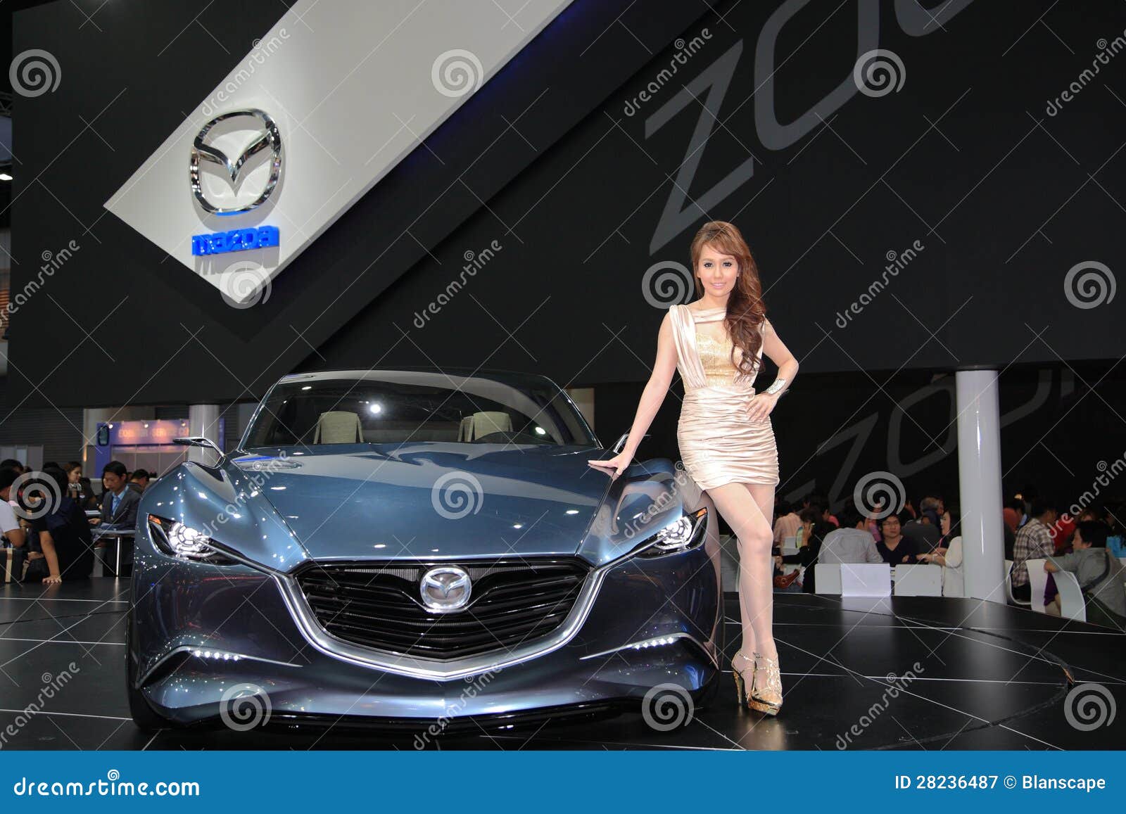 Mazda Shinari with Unidentified Model Editorial Photography - Image of ...