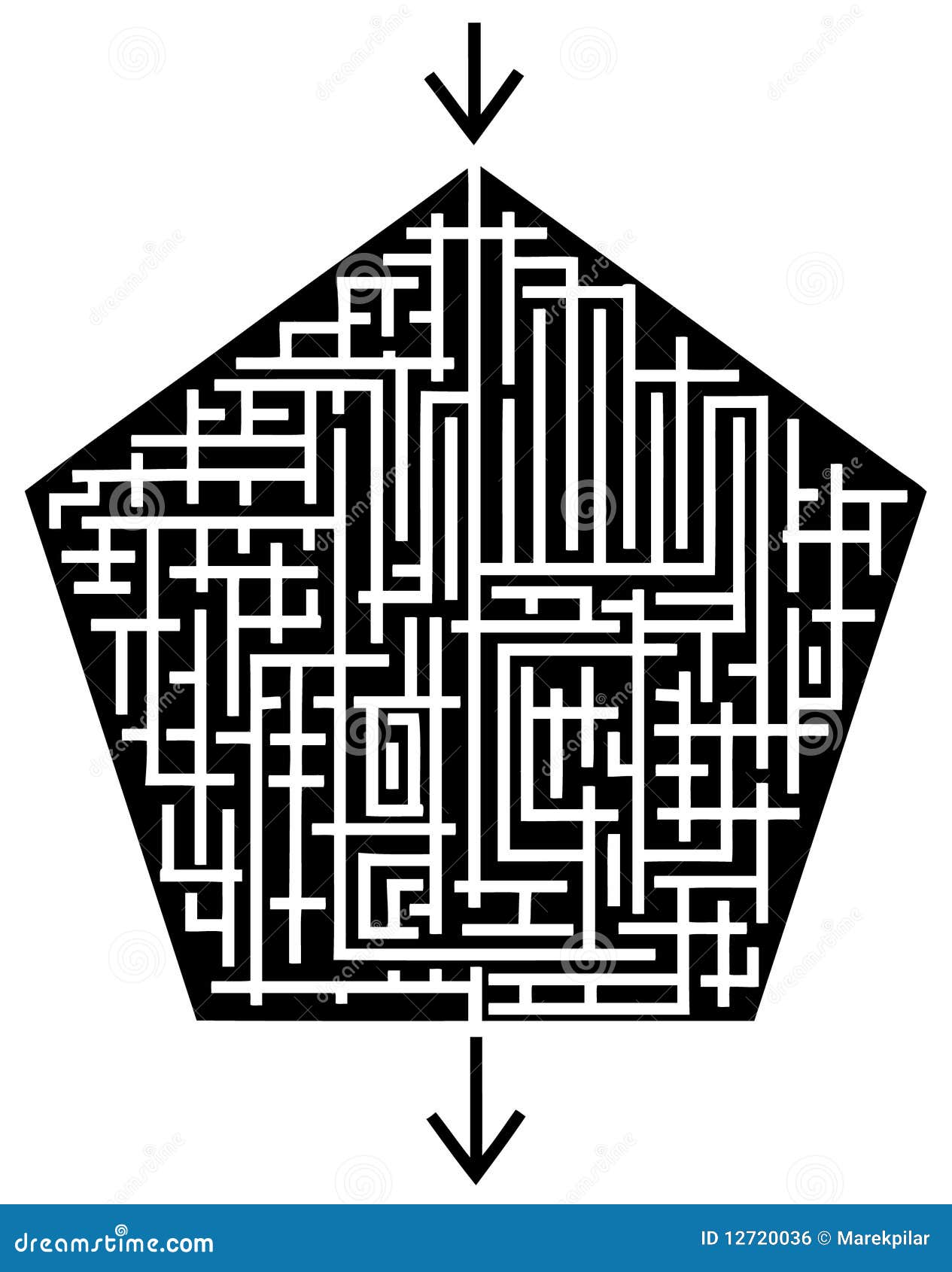Maze stock illustration. Illustration of babel, complex - 12720036