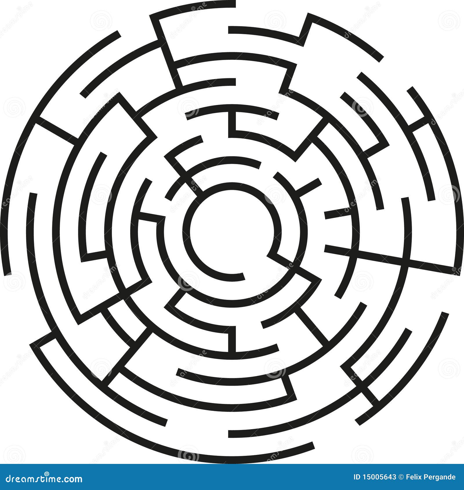 Maze stock vector. Illustration of complicated, isolated - 15005643