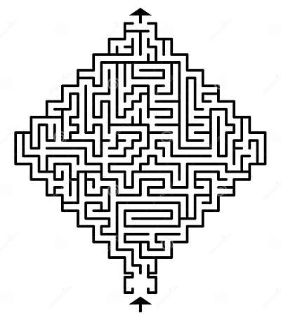 Maze stock vector. Illustration of empty, education, game - 22928235