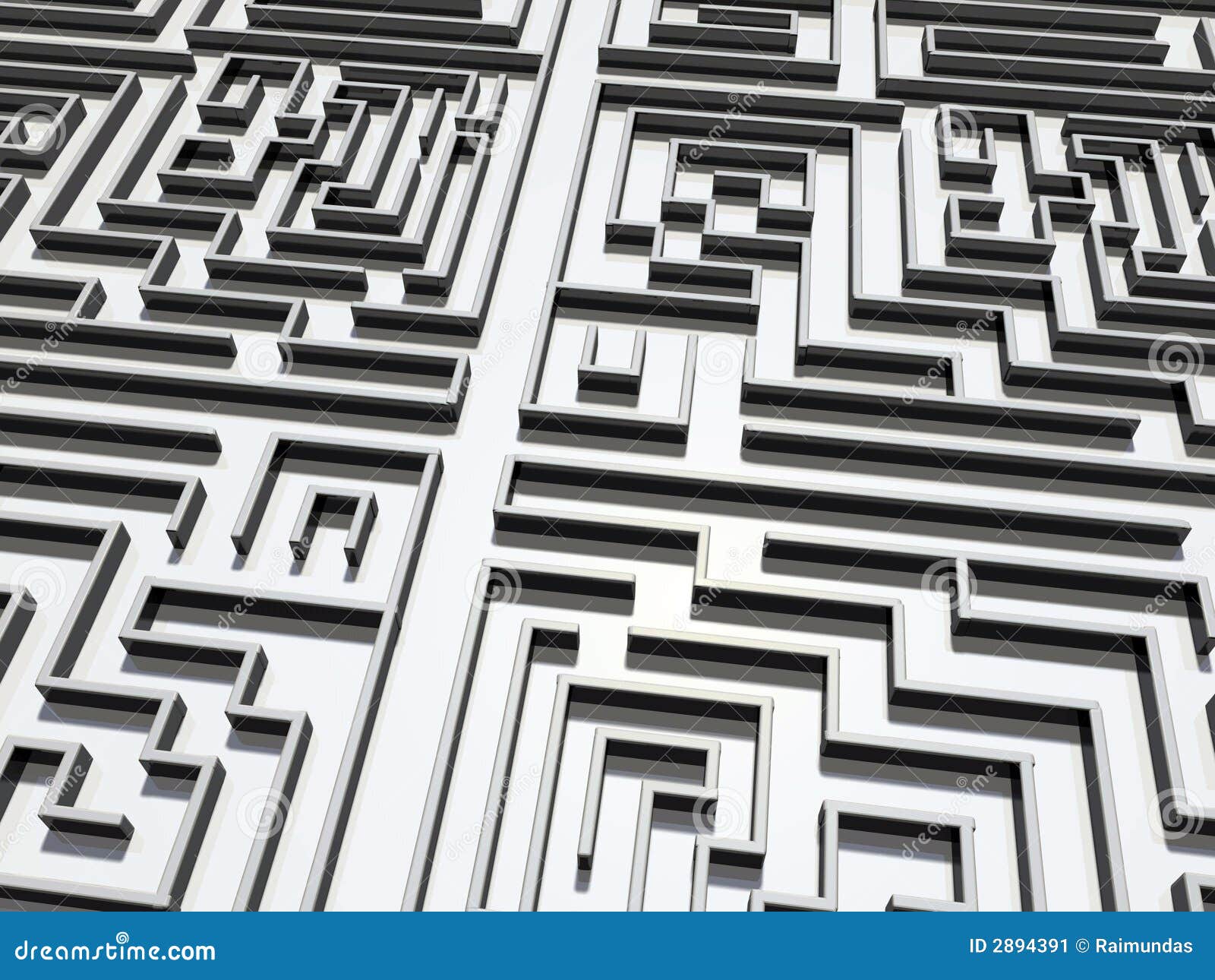 Maze stock illustration. Illustration of migrate, effort - 2894391