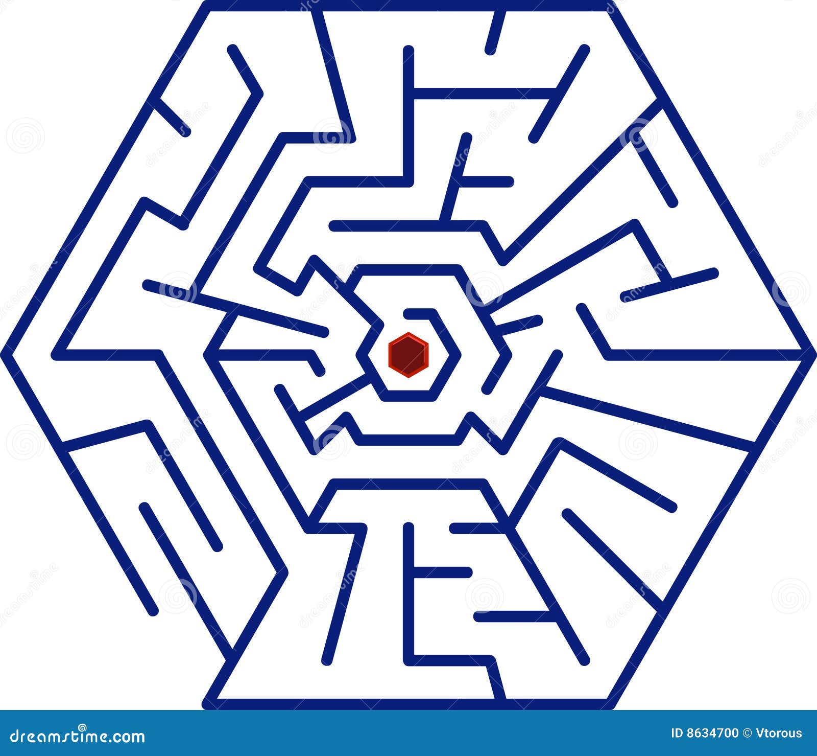 Maze stock vector. Illustration of finish, design, element - 8634700