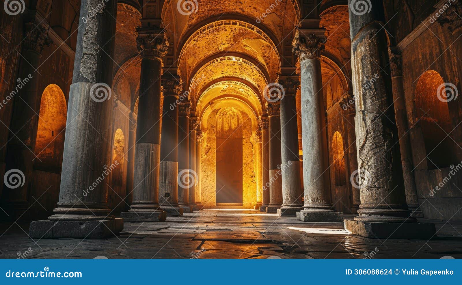A Maze of Arches and Columns, Reminiscent of Ancient Roman Architecture ...