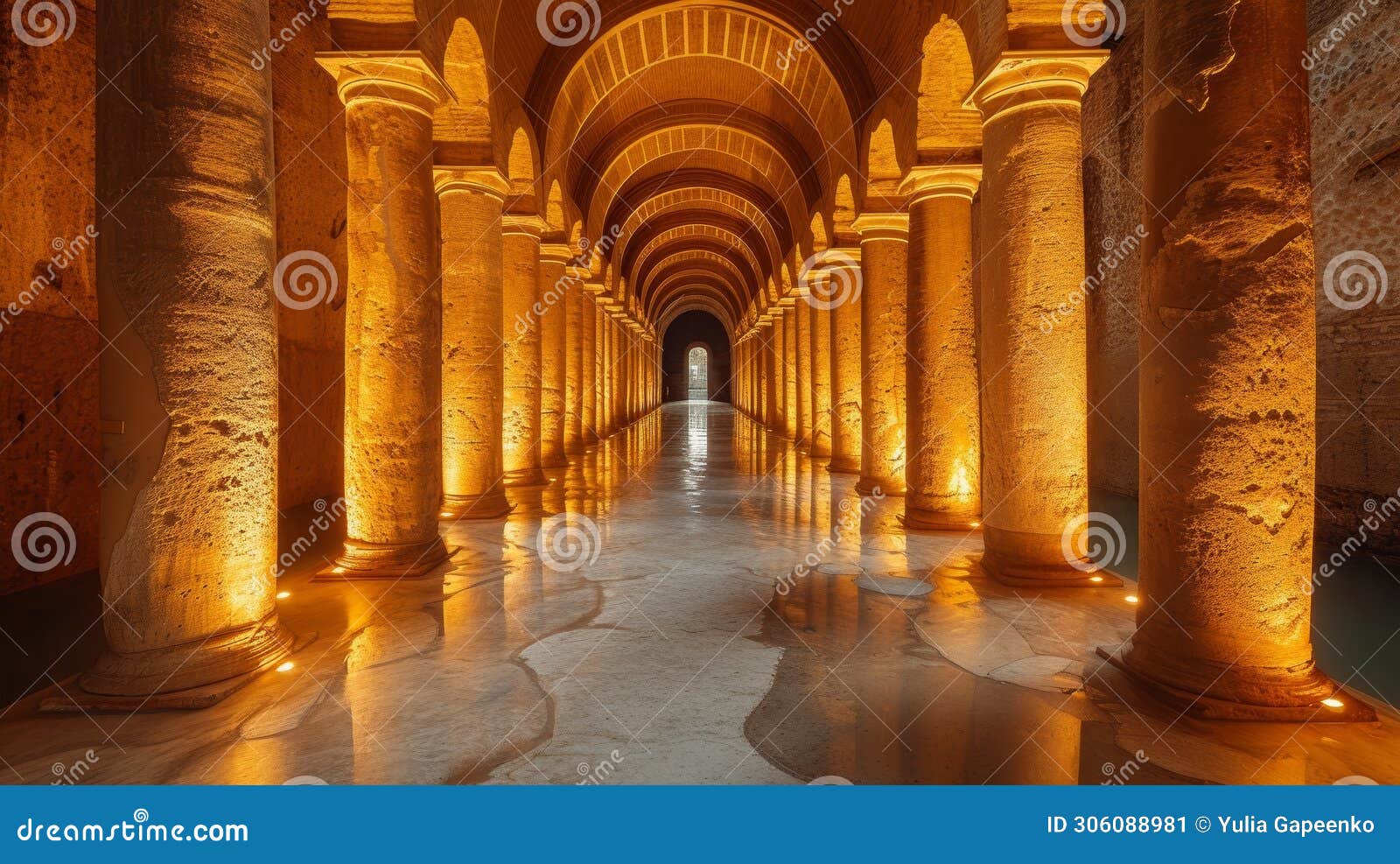 A Maze of Arches and Columns, Reminiscent of Ancient Roman Architecture ...