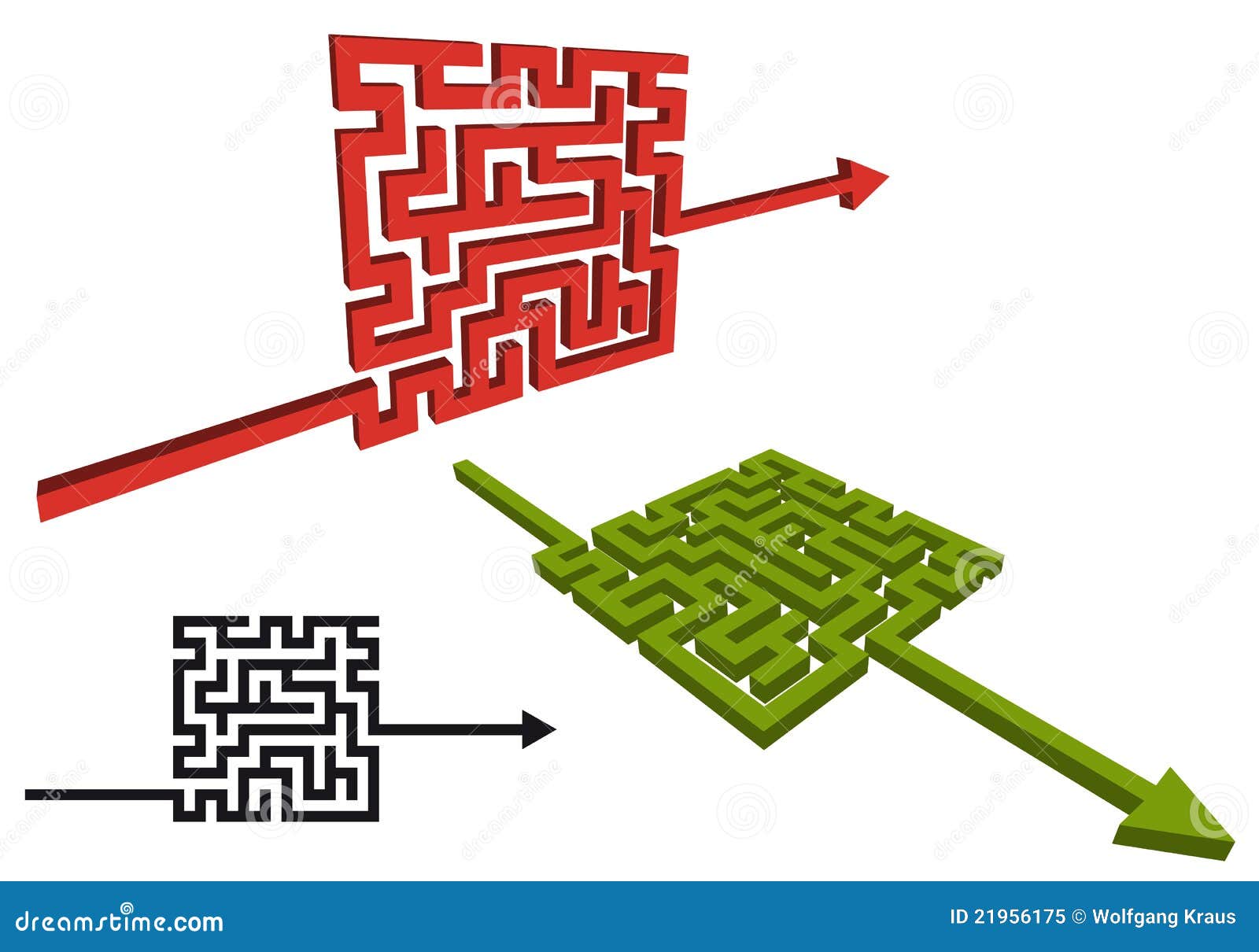 Maze arrow sign, vector stock vector. Illustration of concept - 21956175