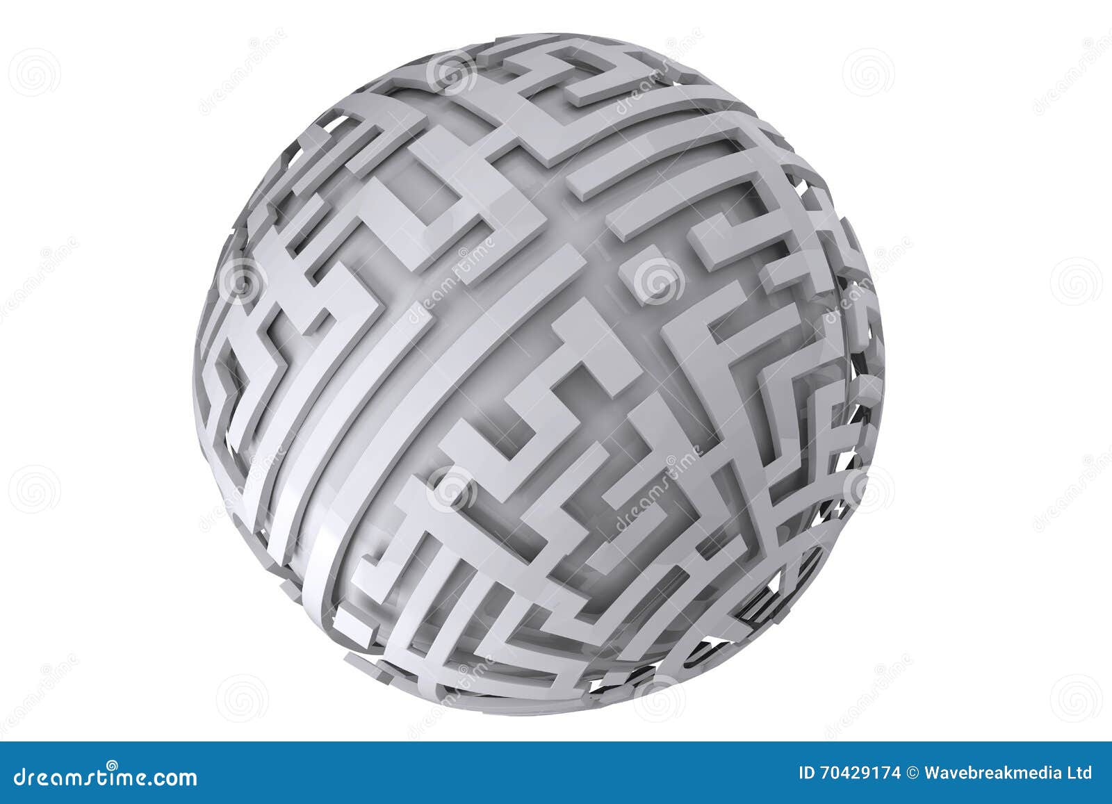 Maze ball stock illustration. Illustration of circle - 70429174