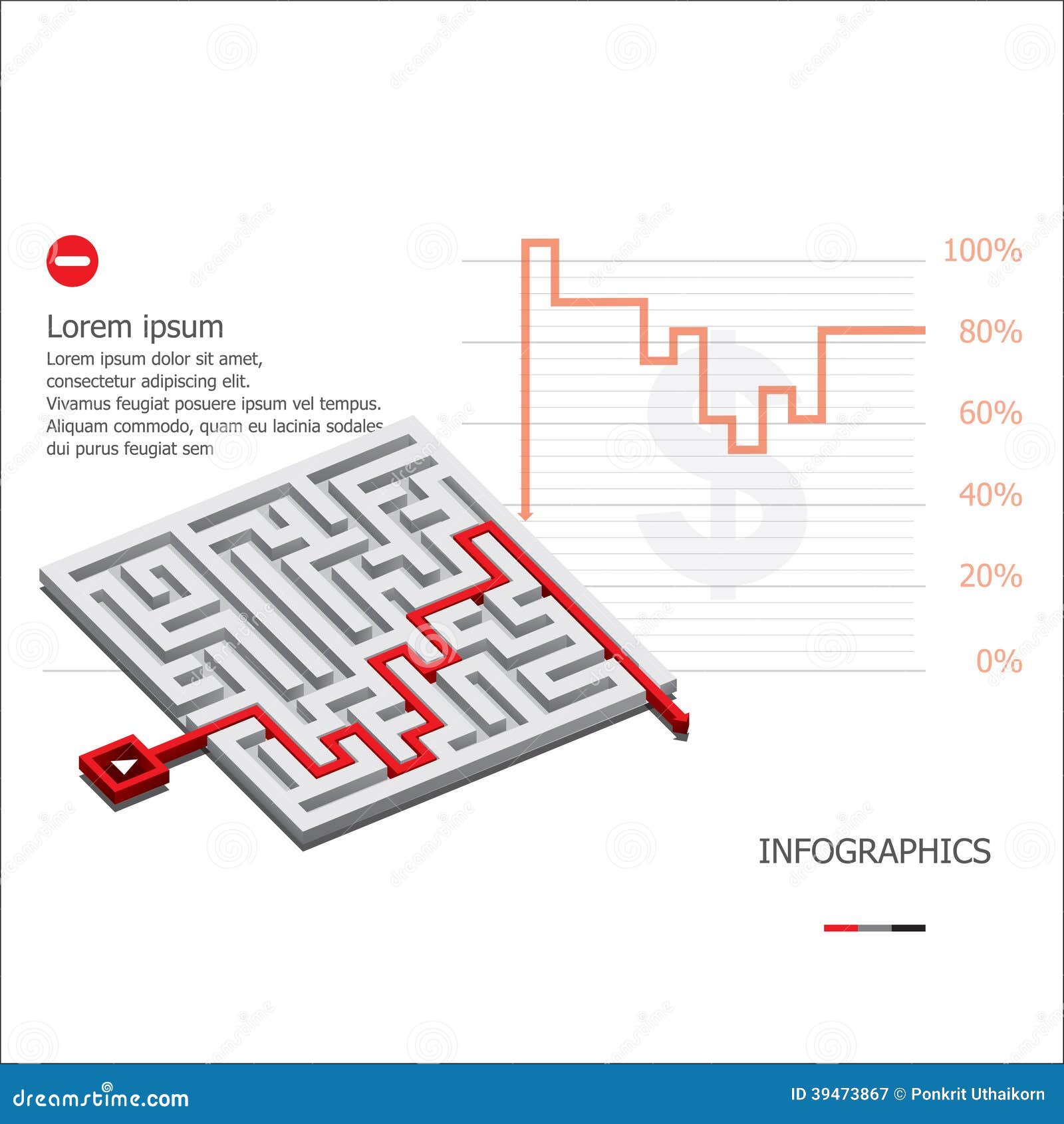 Maze Business Infographic stock vector. Illustration of infographics ...