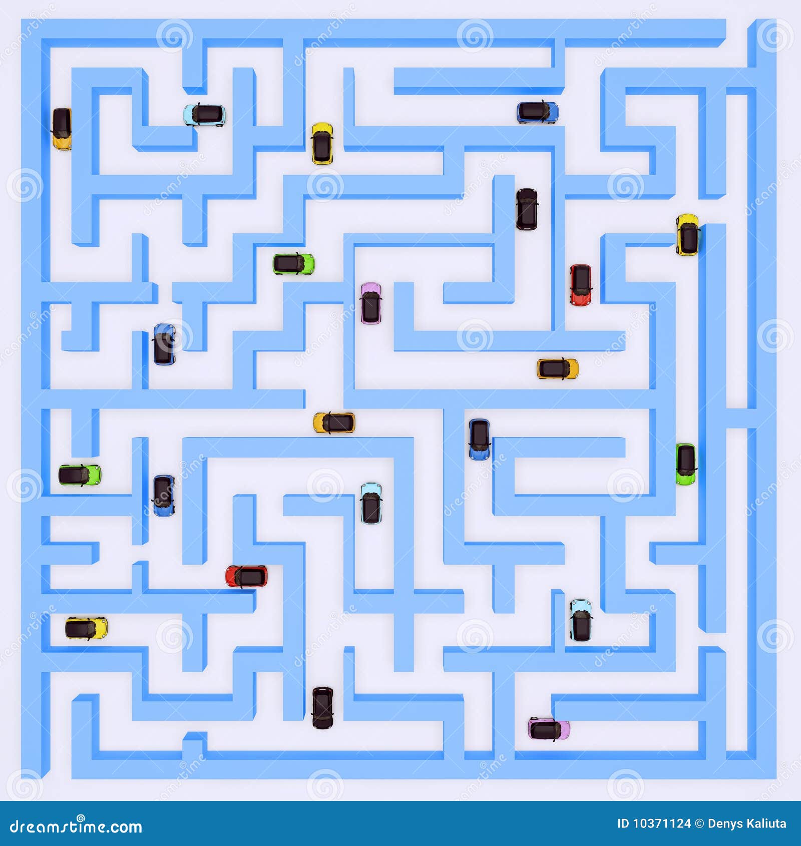 Maze And Cars 2 Stock Images - Image: 10371124