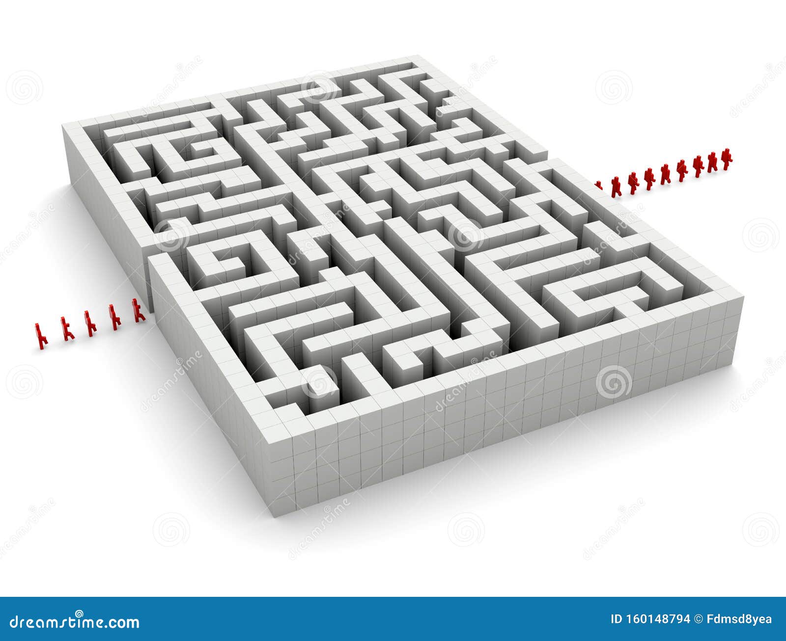 Maze and character stock illustration. Illustration of direction ...