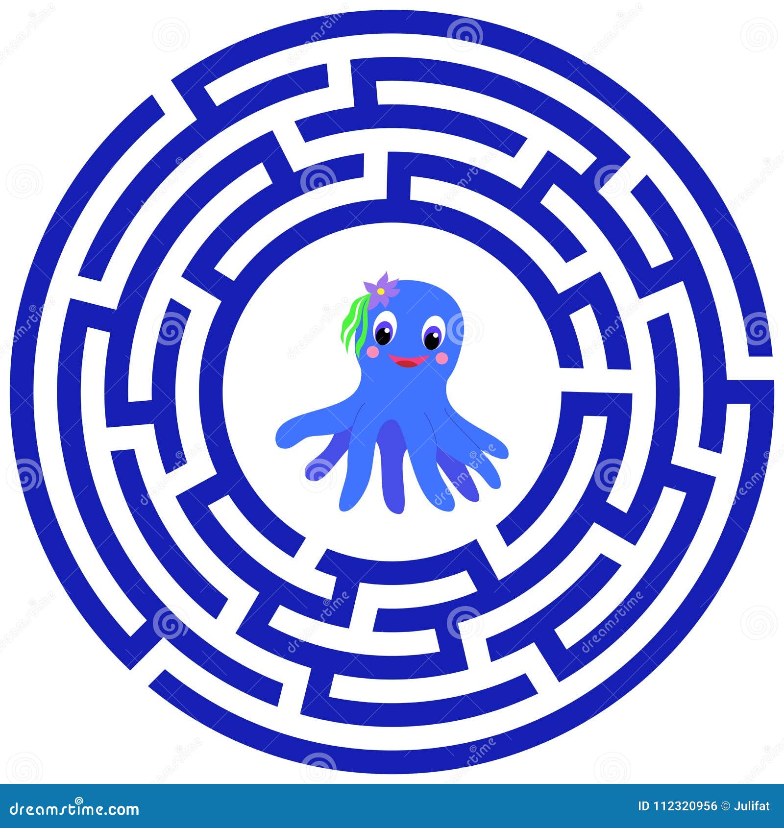 Maze For Children. Preschool Activity With Mole Digging The Ground And ...