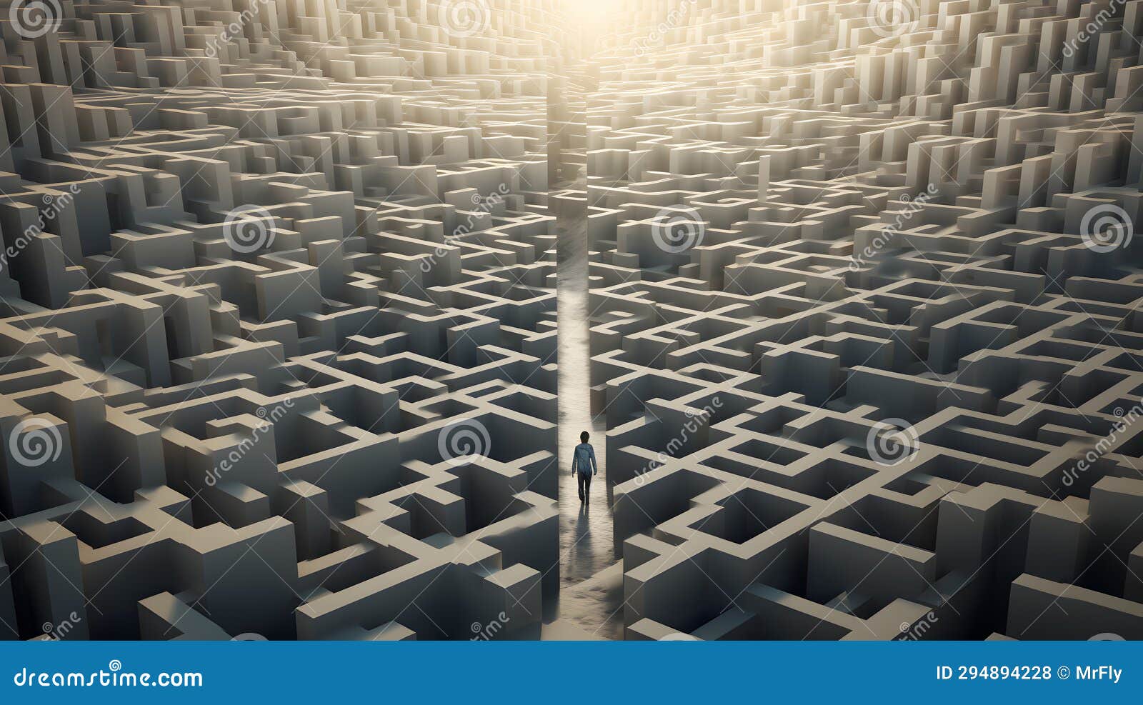 Maze, Choice and Decision, Metaphor Stock Illustration - Illustration ...