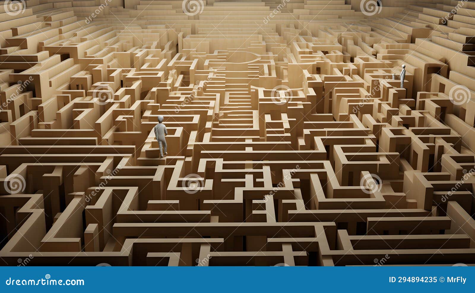 Maze, Choice and Decision, Metaphor Stock Illustration - Illustration ...