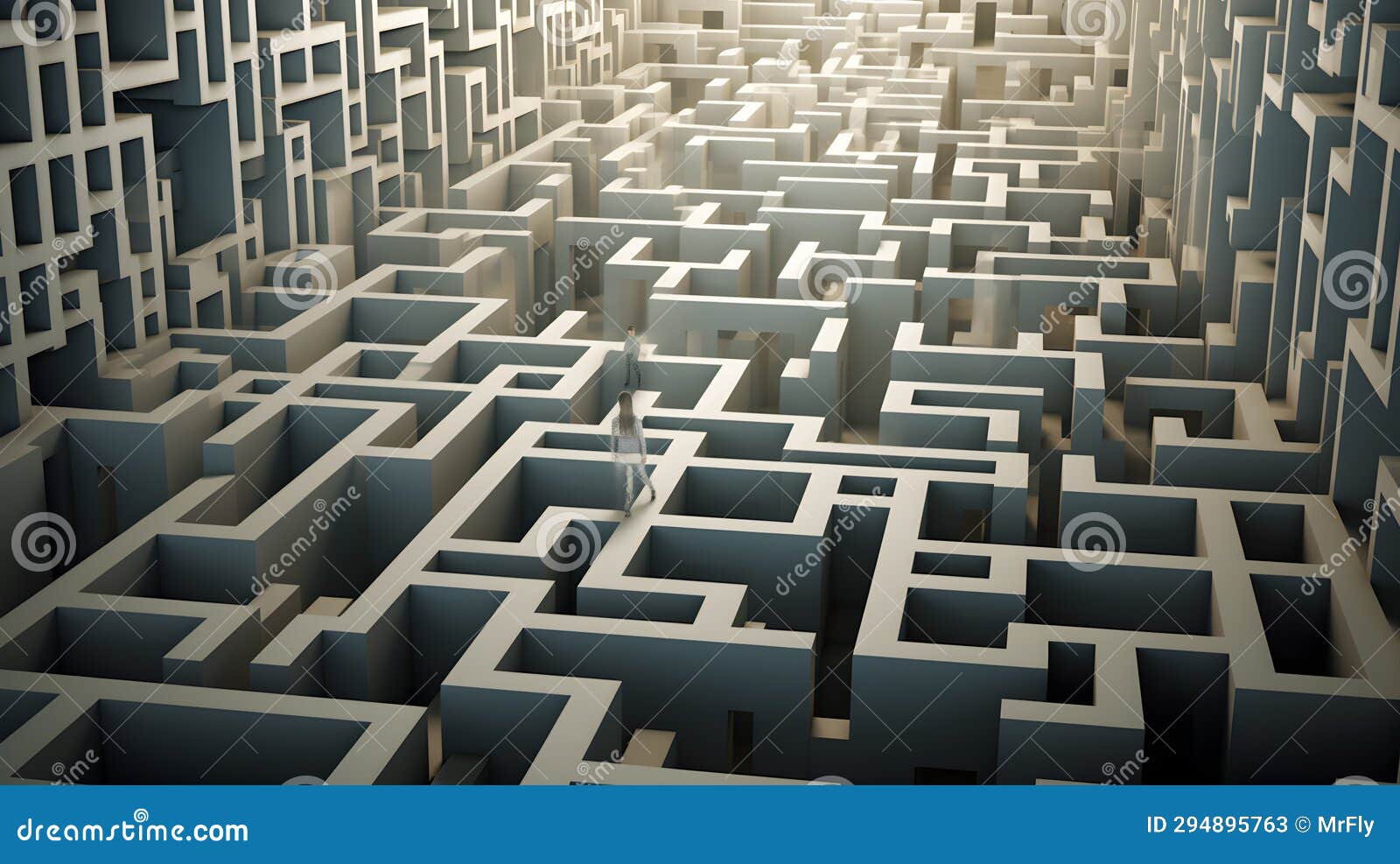 Maze, Choice and Decision, Metaphor Stock Illustration - Illustration ...