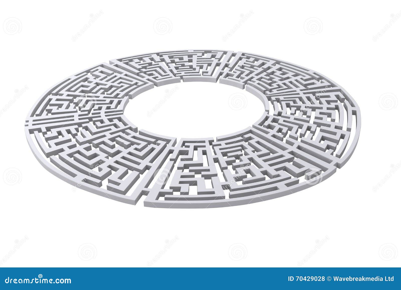 Maze circle stock illustration. Illustration of digitally - 70429028