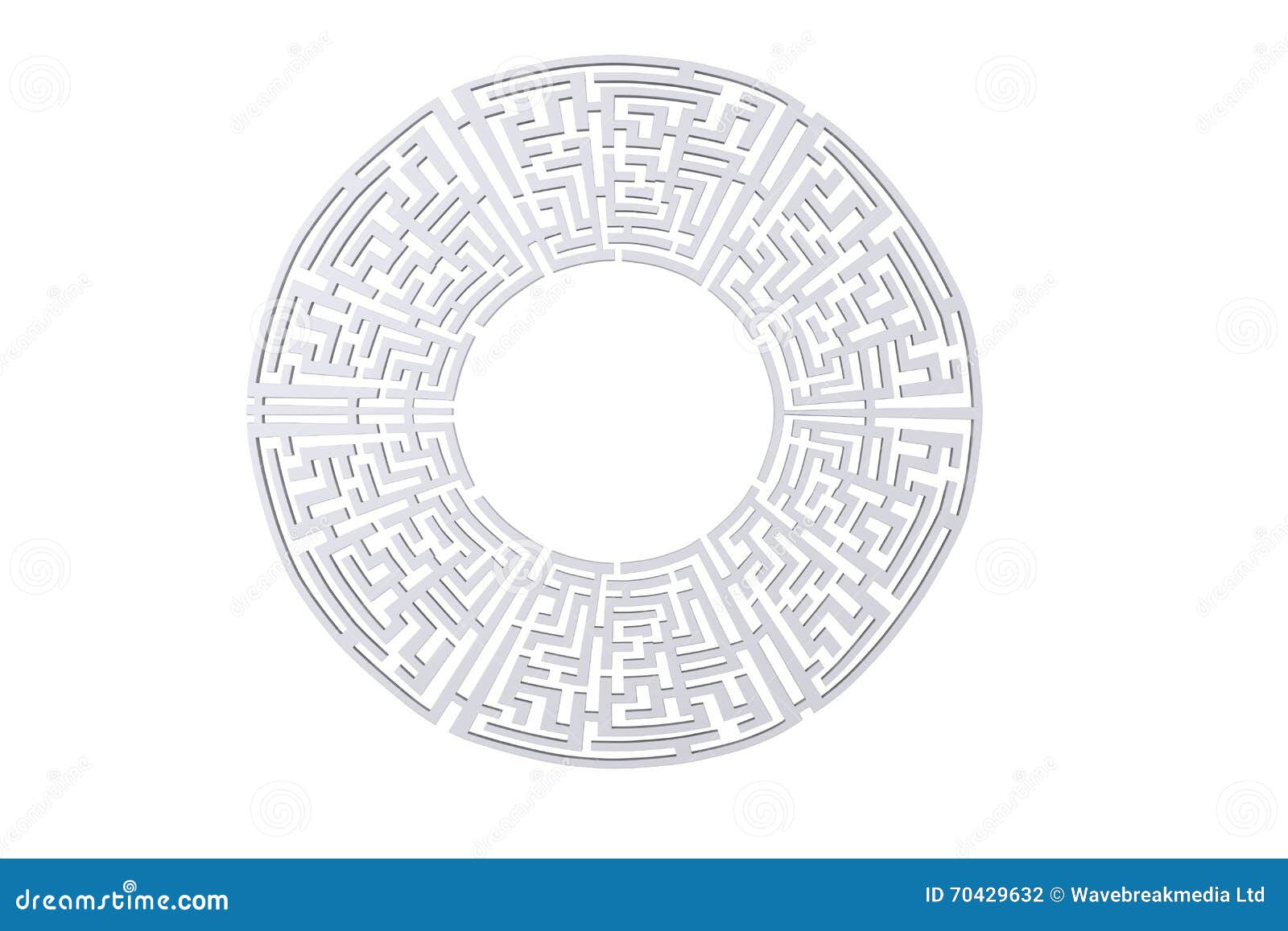 Maze circle stock illustration. Illustration of line - 70429632