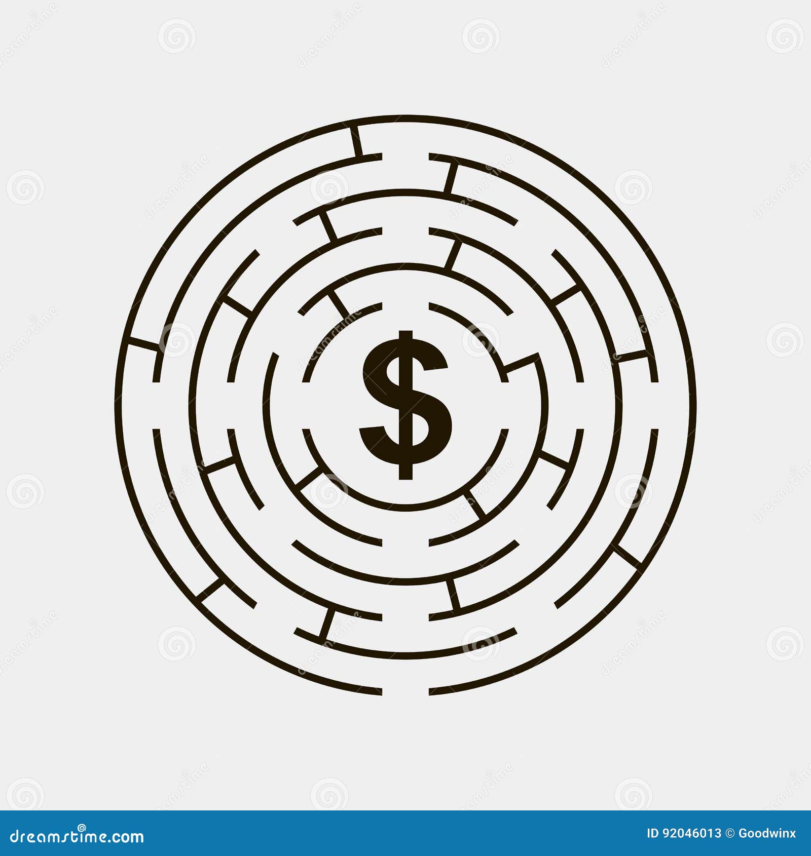 Maze Circular Chart Color Infographics Step By Step In A Series Of ...