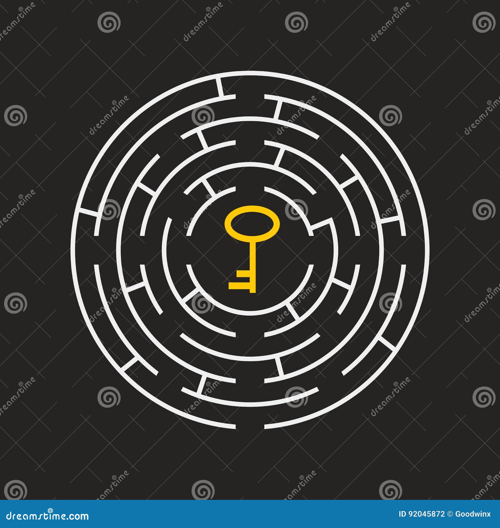 Maze Circular Chart Color Infographics Step By Step In A Series Of ...