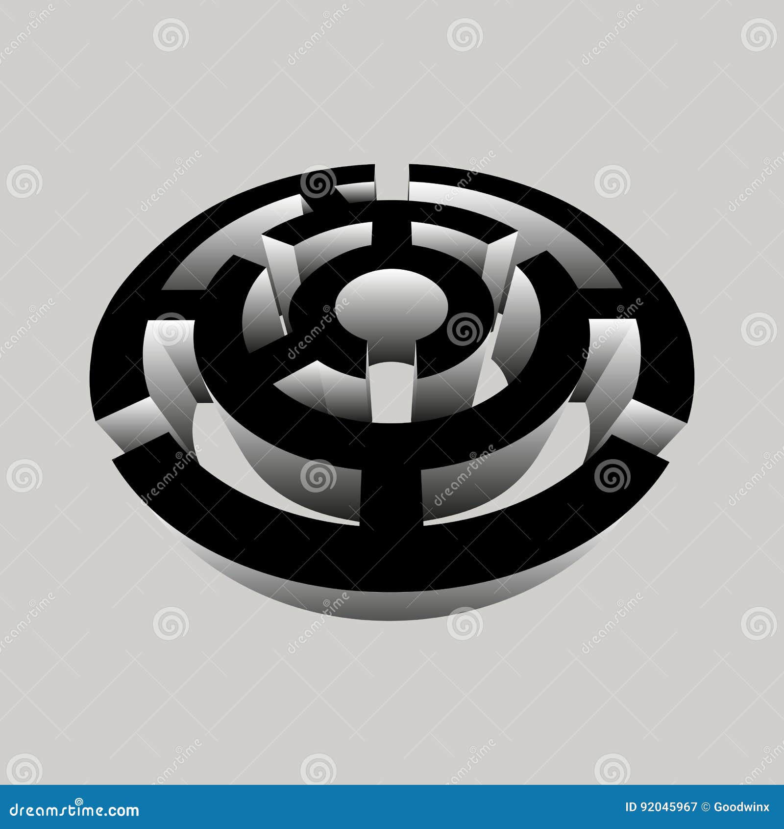 Maze Circular Chart Color Infographics Step By Step In A Series Of ...