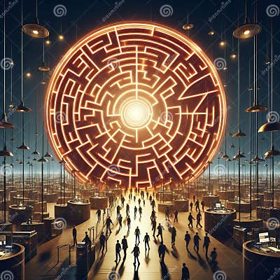 110 1. Maze - a Complex Network of Paths or Passages Designd As Stock ...