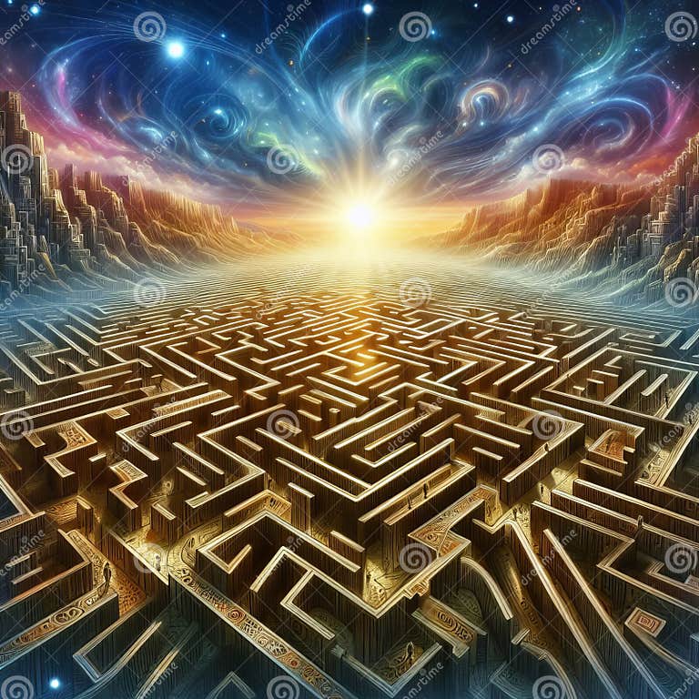 112 1. Maze - a Complex Network of Paths or Passages Designd As Stock ...