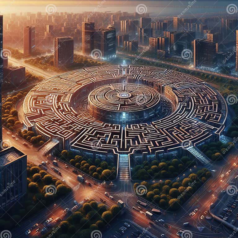 115 1. Maze - a Complex Network of Paths or Passages Designd As Stock ...