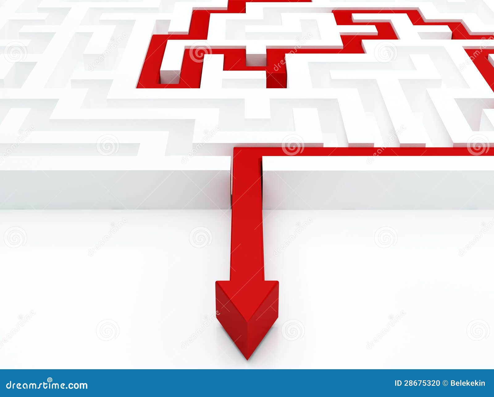 Maze concept stock illustration. Illustration of confusion - 28675320
