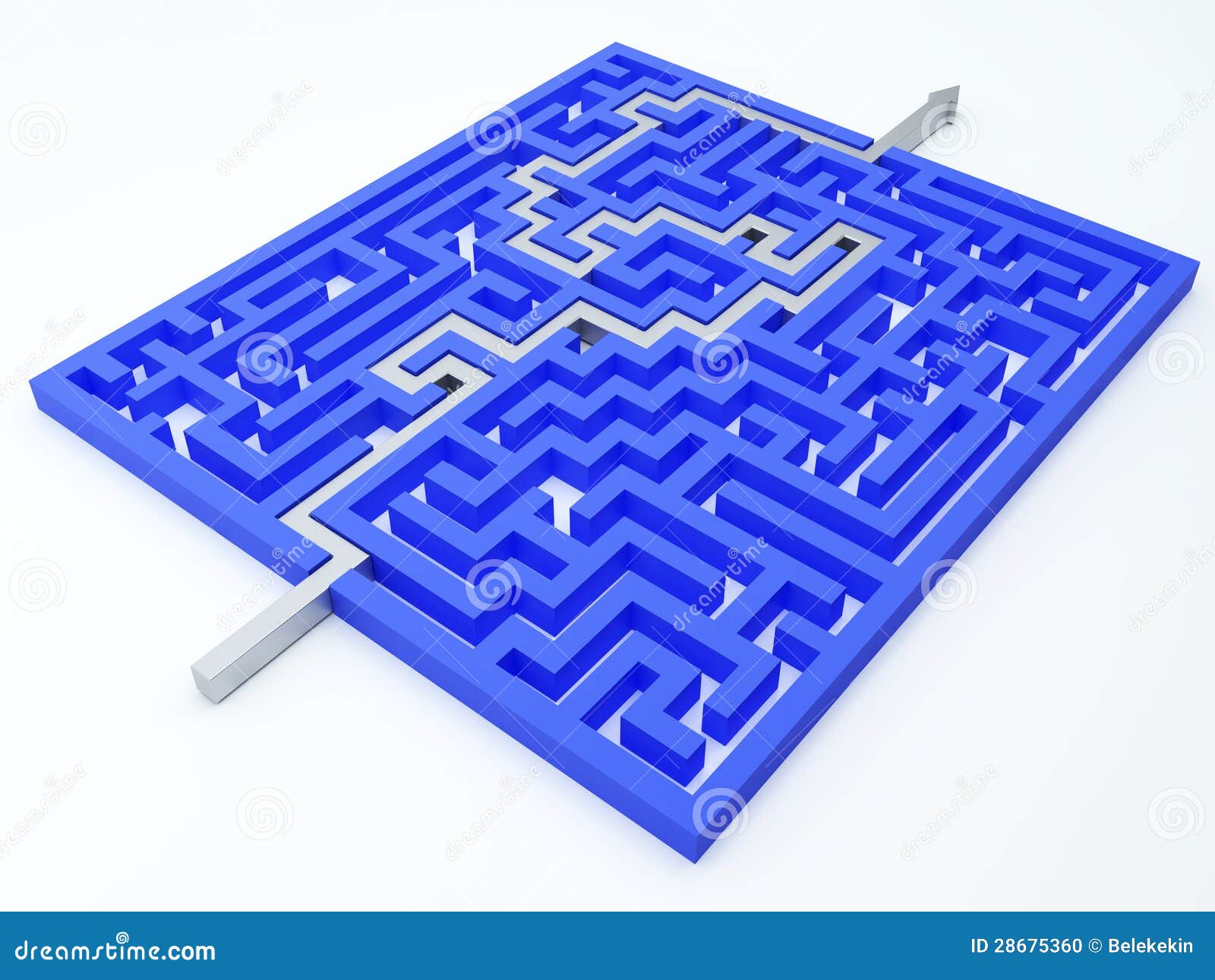 Maze concept stock illustration. Illustration of exit - 28675360