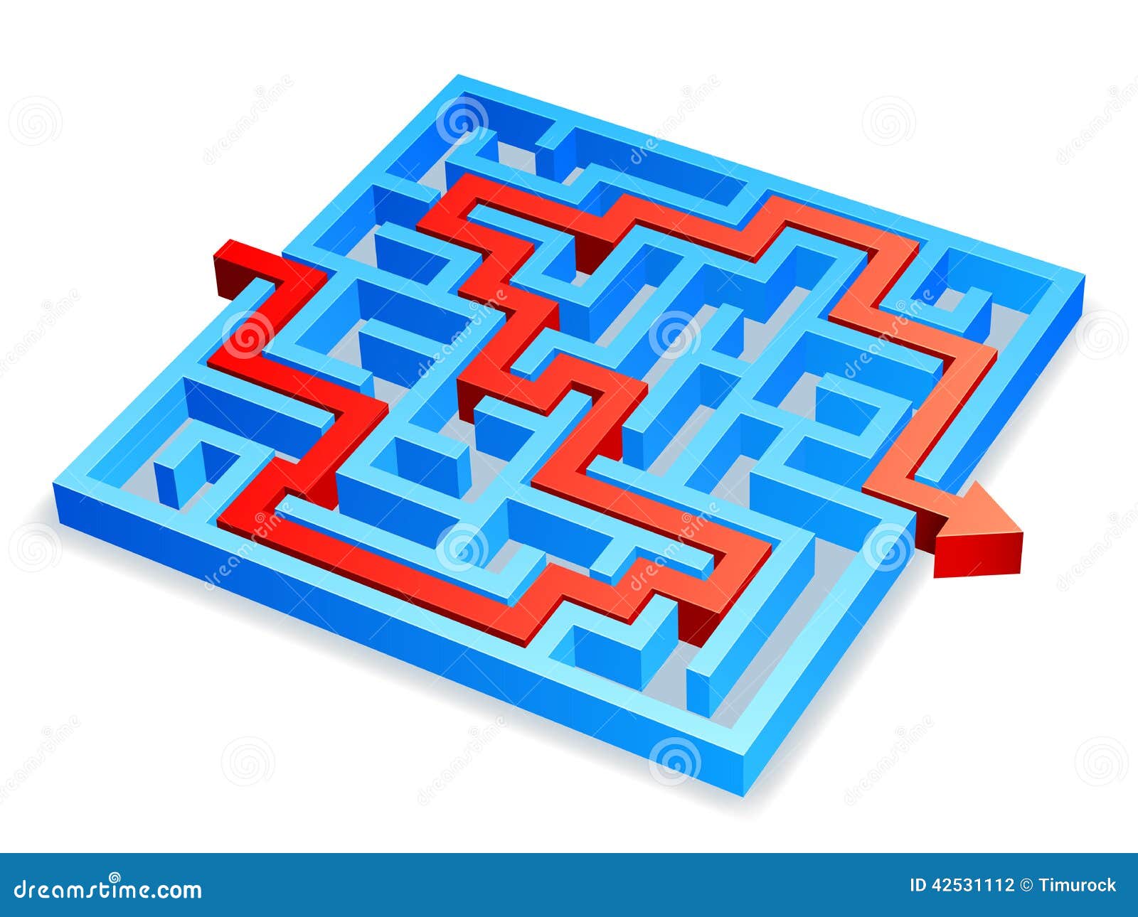 Maze concept. stock illustration. Illustration of discovery - 42531112