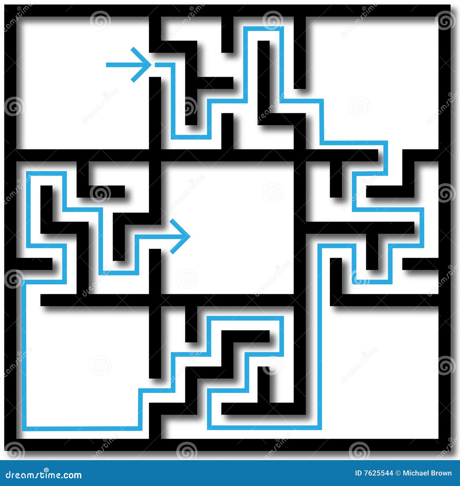 Maze of Connected Solutions Background Stock Vector - Illustration of ...