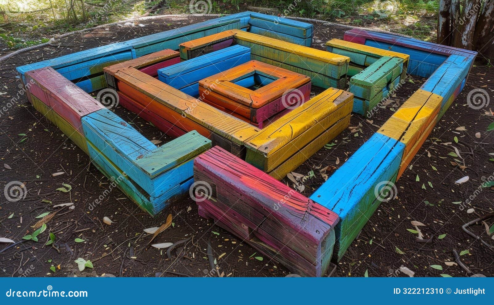 A Maze Painted On The Asphalt With White Paint Royalty-Free Stock Photo ...