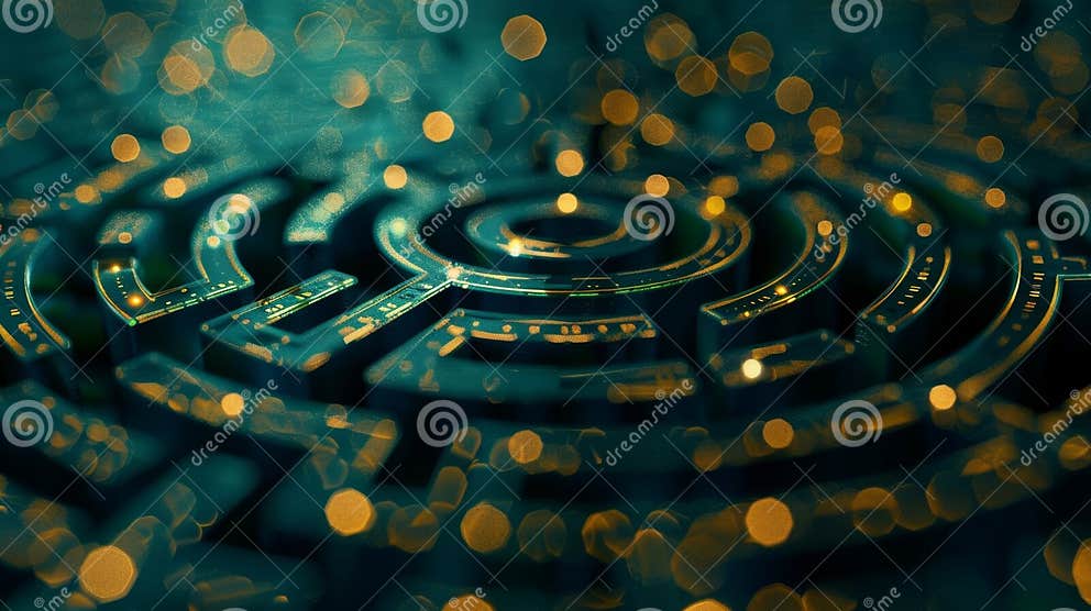 A Maze of Encrypted Symbols a Representation of the Complex and Secure ...