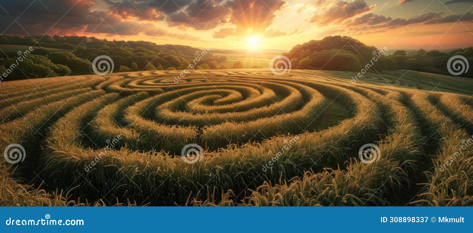Maze in Field stock image. Image of cultivation, agriculture - 308898337