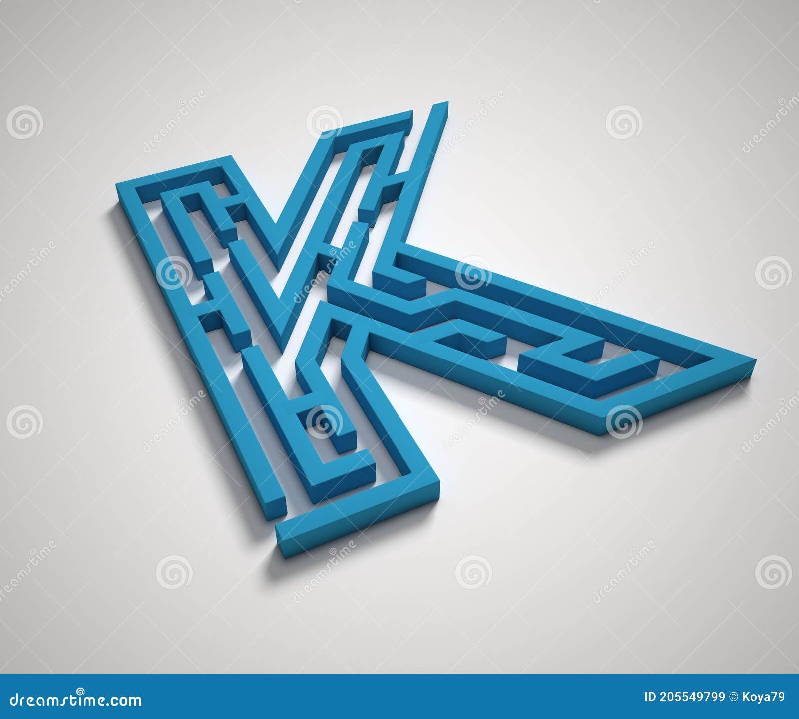 Maze Font Letter M Royalty-Free Cartoon | CartoonDealer.com #205549847