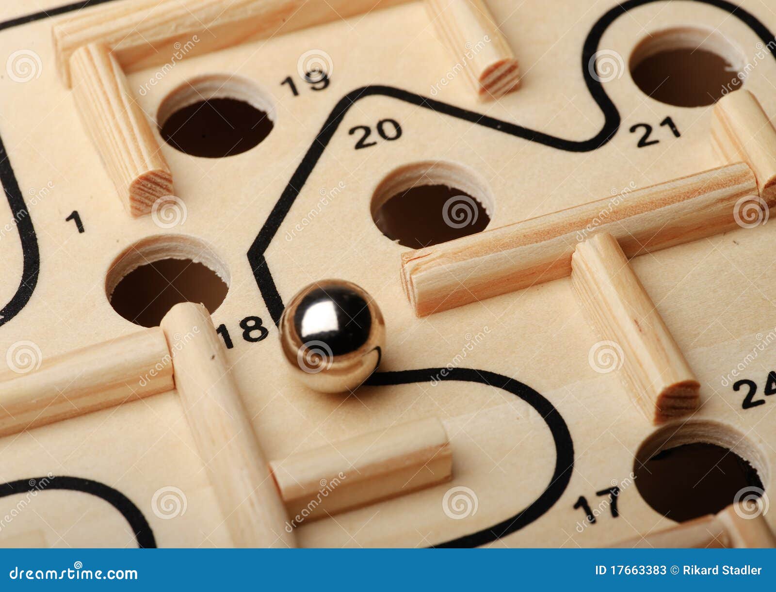 Maze game stock image. Image of board, labyrinth, hole - 17663383