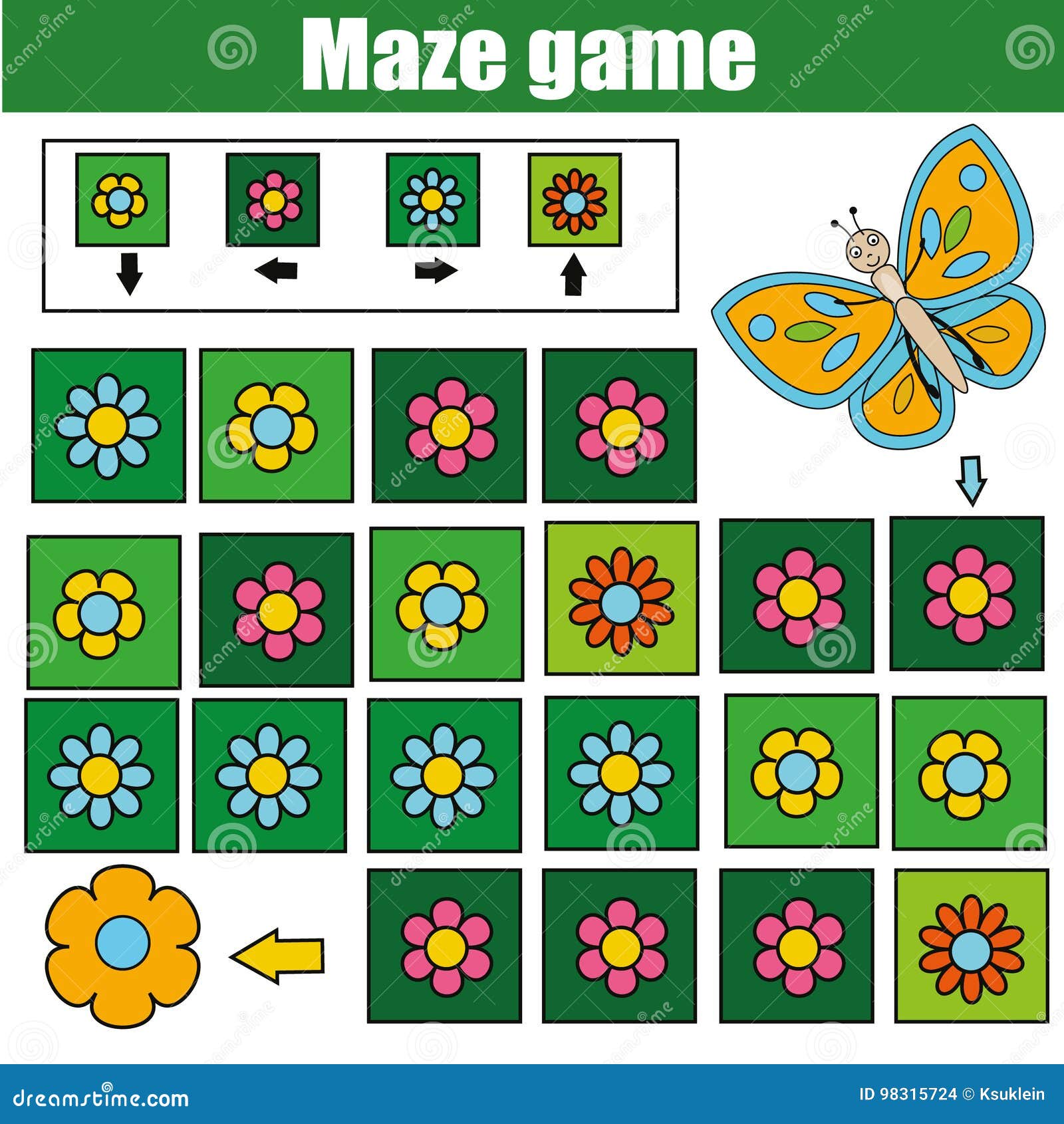 Maze Game, Animals Theme. Kids Activity Sheet. Logic Labyrinth with ...