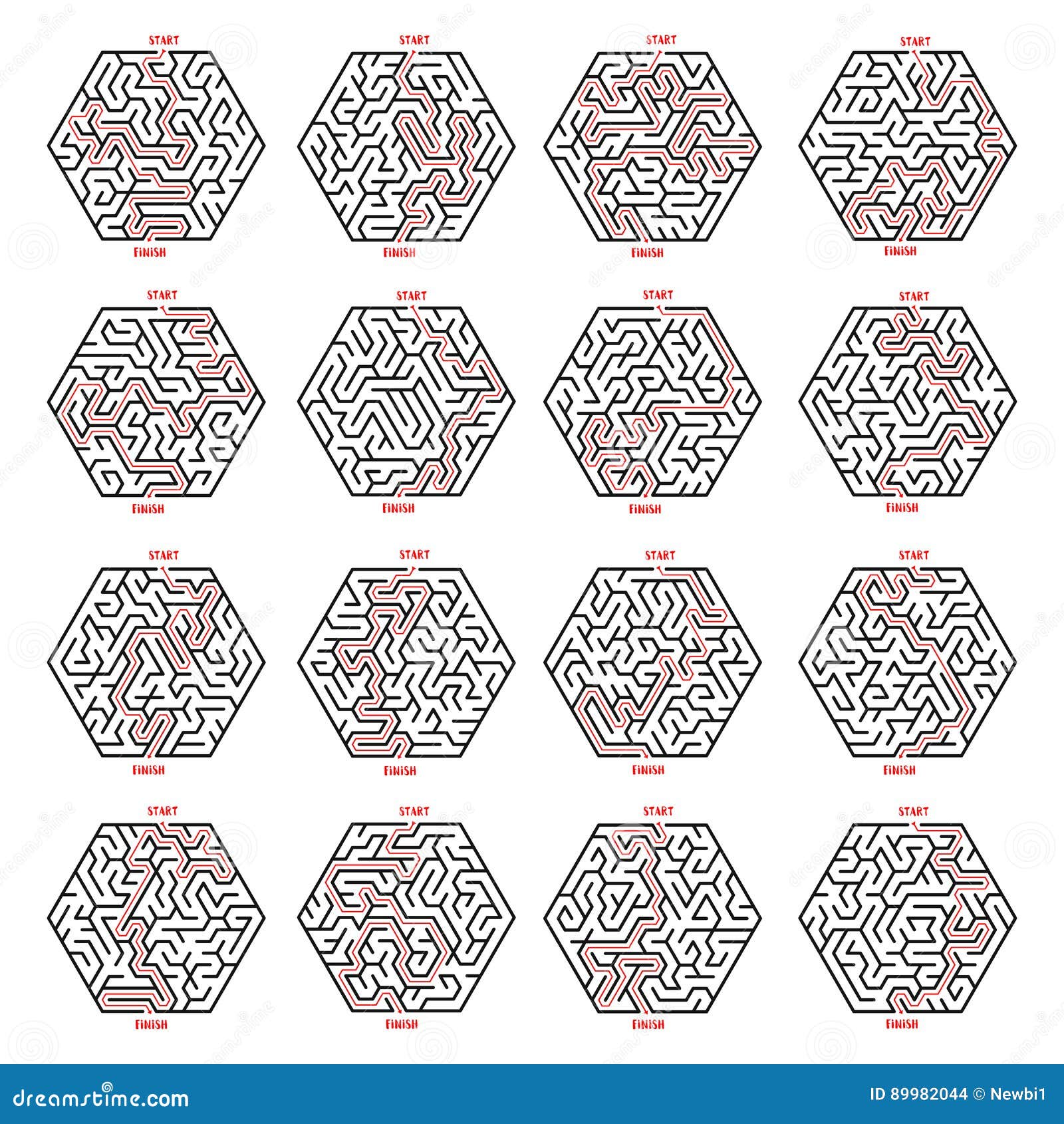 Maze Game Background. Labyrinth with Entry and Exit. Stock Vector ...