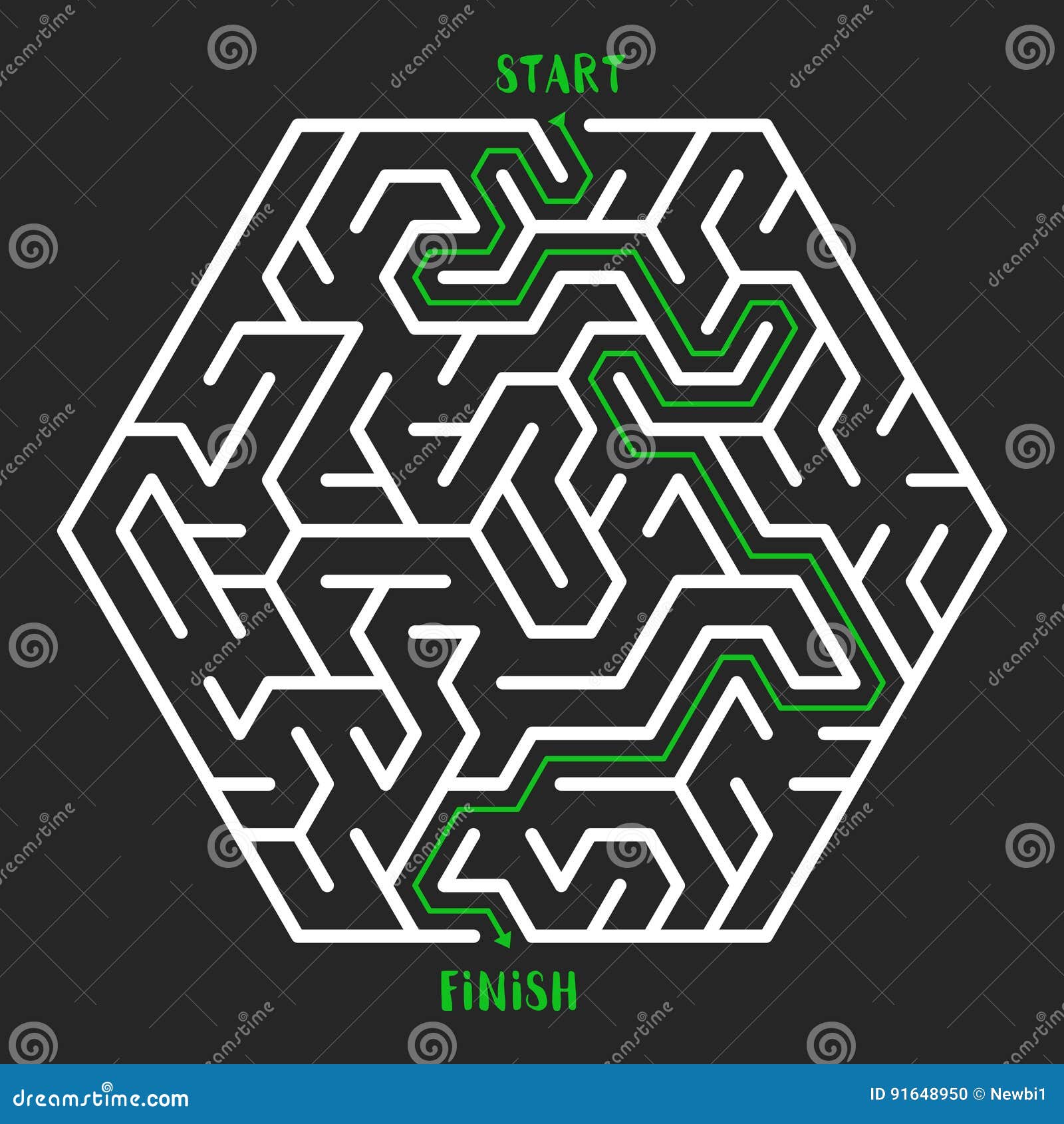 Maze Game Background. Labyrinth with Entry and Exit Stock Vector ...