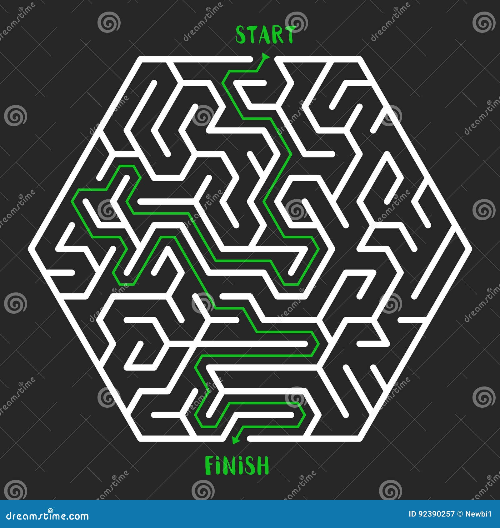 Maze Game Background. Labyrinth with Entry and Exit Stock Vector ...