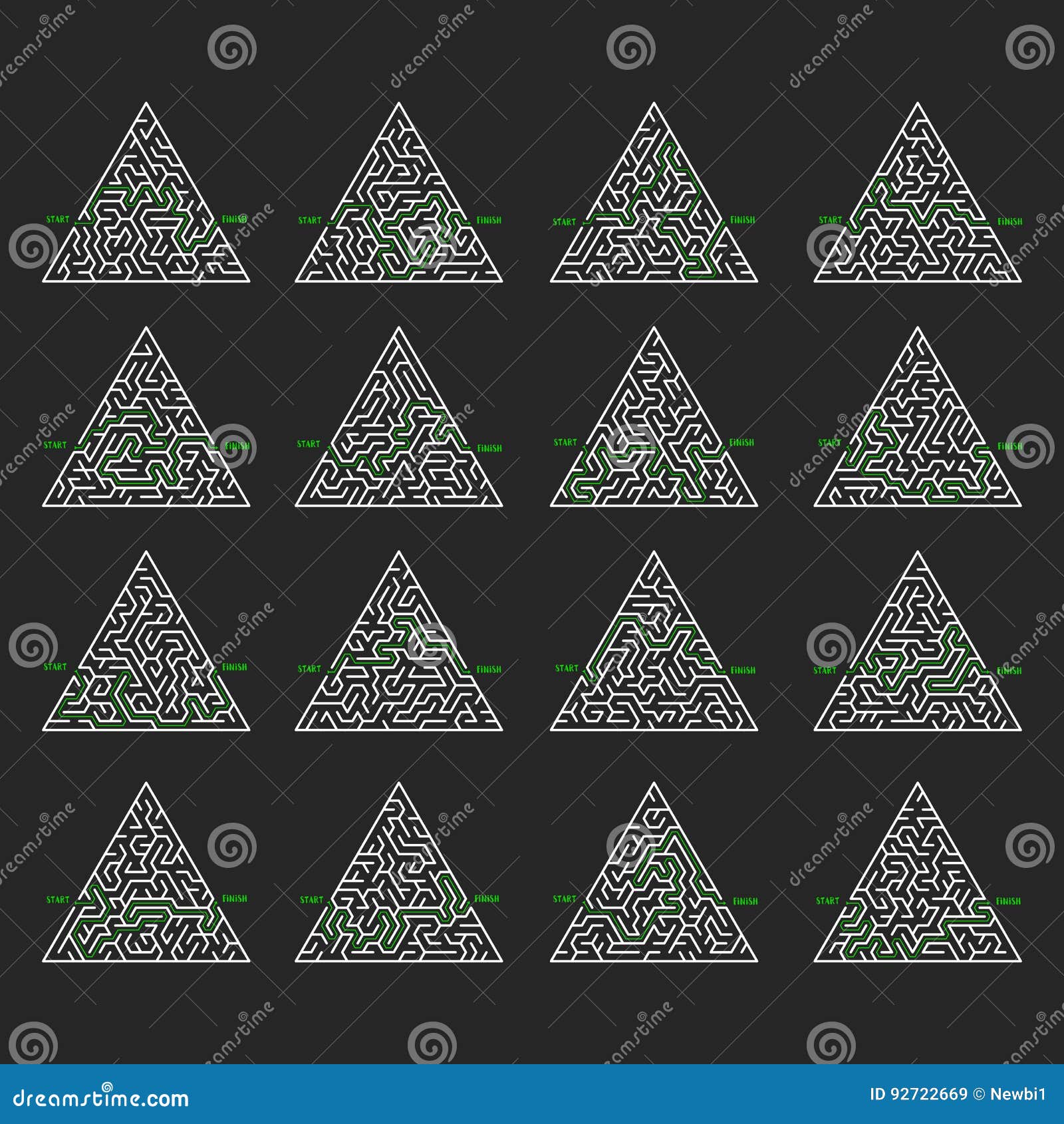 Maze Game Background. Labyrinth with Entry and Exit. Stock Vector ...