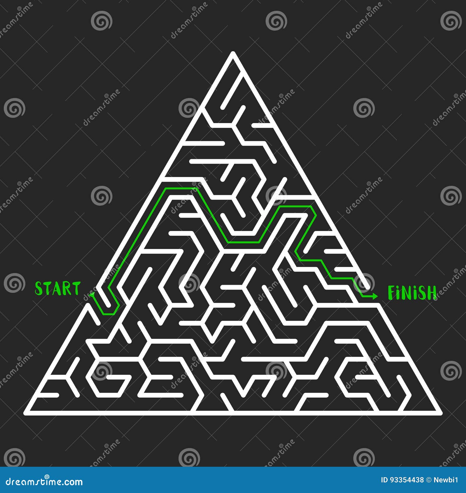 Maze Game Background. Labyrinth with Entry and Exit Stock Vector ...